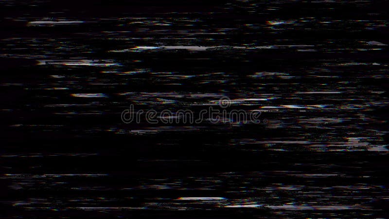 Distressed Glitch Screen Effect, Retro Technology Animation with Color ...