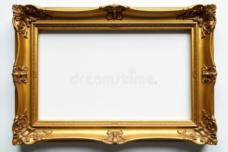 Distressed Gold Frame, Aged Finish, Golden Rectangle , Aged, Gallery ...