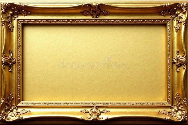 Distressed Gold Frame, Golden Section, Subtle Crackle, Oblong Frame ...