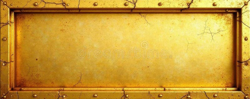 Distressed Gold Leaf Frame, Subtle Crackle, Golden Section, Golden ...