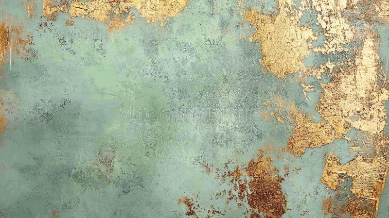 Distressed Gold and Patina Texture with Peeling Effect Stock Photo - Image of warm, artistic ...