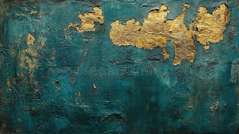 Distressed Gold and Patina Texture with Peeling Effect Stock Image - Image of stylish, paint ...