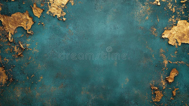 Distressed Gold and Patina Texture with Peeling Effect Stock Image ...