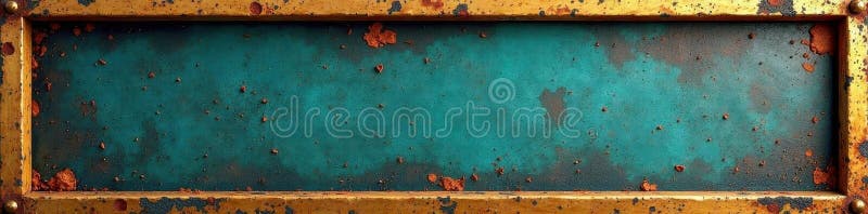 Distressed Gold Rectangle Frame, Weathered Patina , Border, Vintage ...