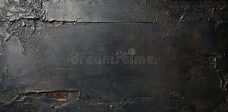 A Distressed Graphic Background is Formed by a Grunge Dark Surface ...