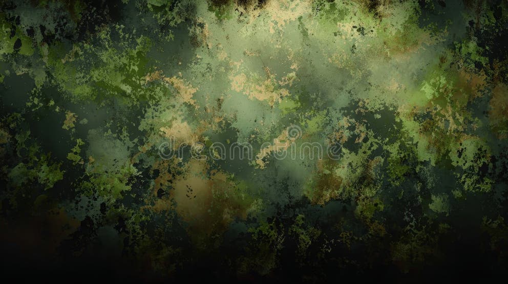 Distressed Green Backdrop with Army Textures and Vintage Patterns for ...