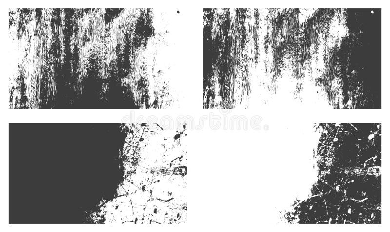 Distressed Grunge Texture Background Set Stock Image - Image of banner ...