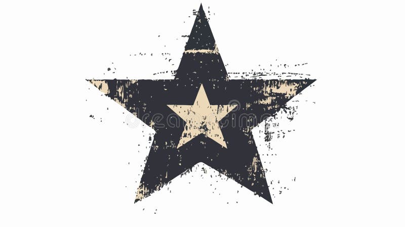 Distressed Grunge Vector Star Symbol for Creative Designs Stock ...