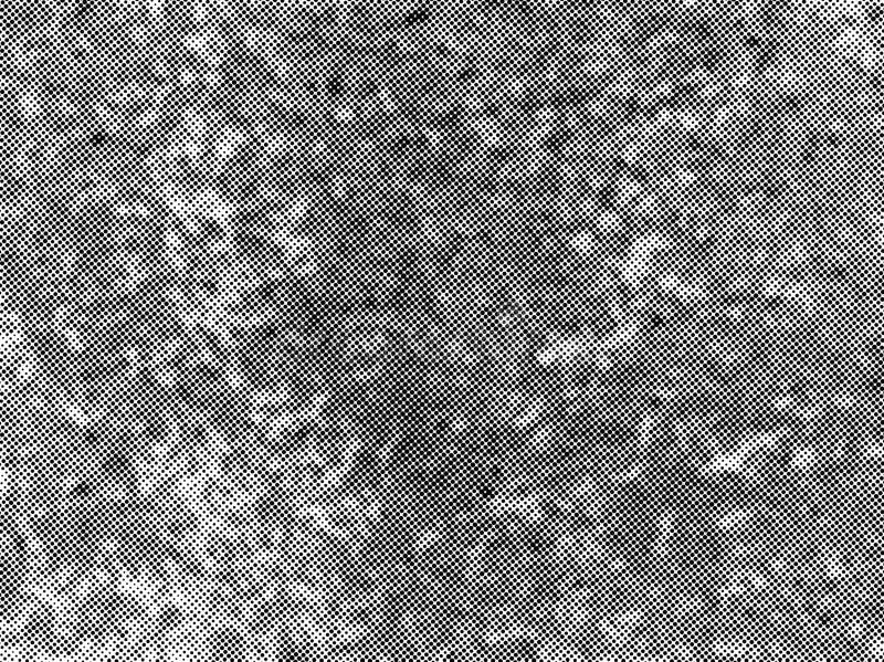 Distressed Halftone Grunge Black and White Vector Texture.Radial ...