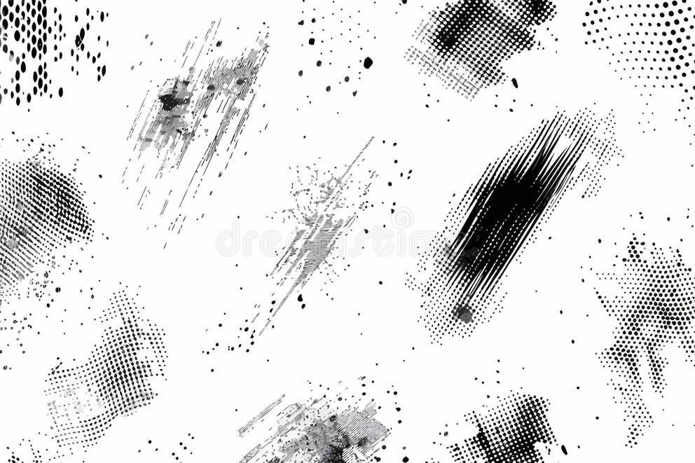 Distressed Halftone Patterns Pack Isolated Illustration Stock Vector ...