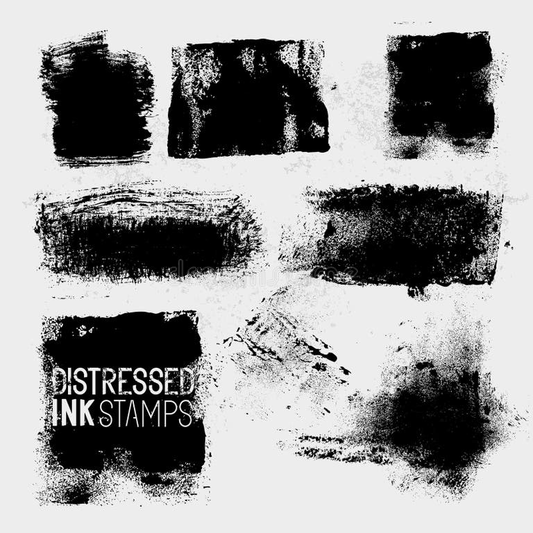 Distressed Ink Stamps stock vector. Illustration of abstract - 41474375