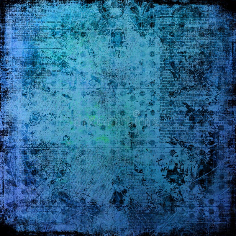 Ancient Vintage Blue Map Background. Retro Style Stock Photo - Image of ...