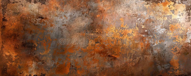 Distressed Metal Background Deep Rusty Textures Visible Signs Stock ...