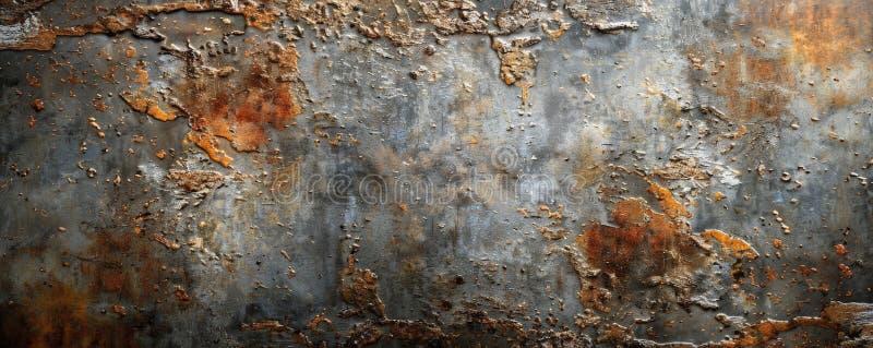 Distressed Metal Background Deep Rusty Textures Visible Signs Stock ...