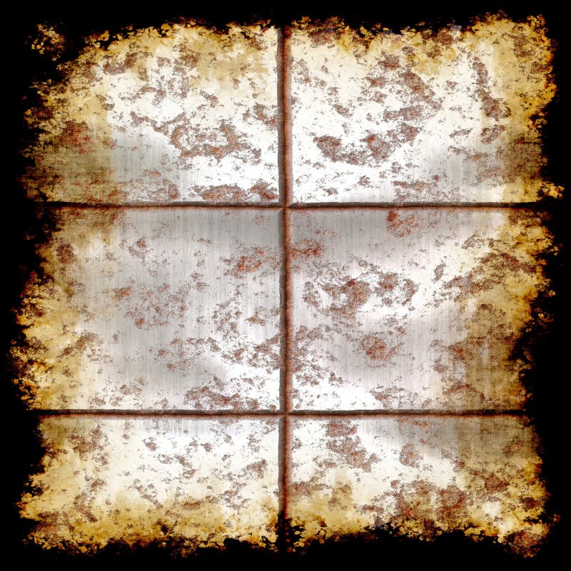 Distressed Metal Grunge Texture Stock Photo - Image of frame, borderer ...