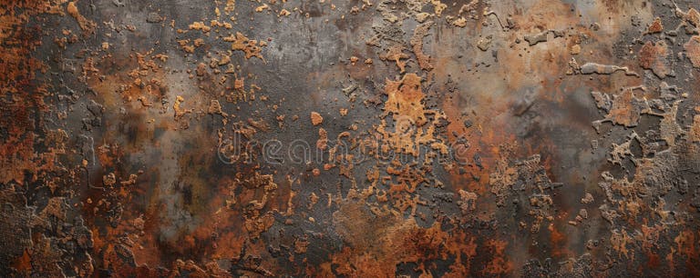 A Distressed Metal Surface with Deep Rust and Intricate, Aged Textures ...