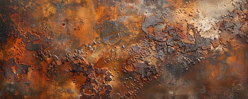 A Distressed Metal Surface with Deep Rust and Intricate, Aged Textures ...