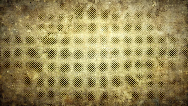 Distressed Metallic Surface with Regularly Spaced Perforations Showing ...