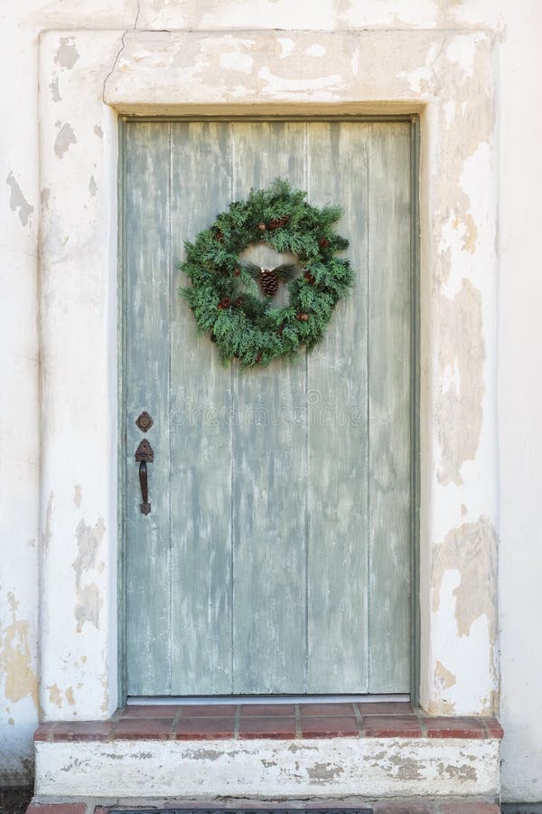 Distressed Narrow Front Door Stock Image - Image of facade, door: 66539961