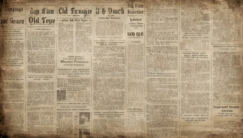 Distressed Newspaper Paper Texture for Retro and Vintage Backgrounds ...