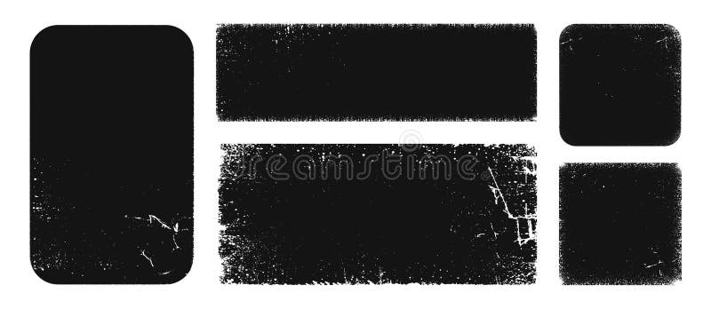 Distressed Old Paper Frames, Worn Pages Stock Vector - Illustration of ...