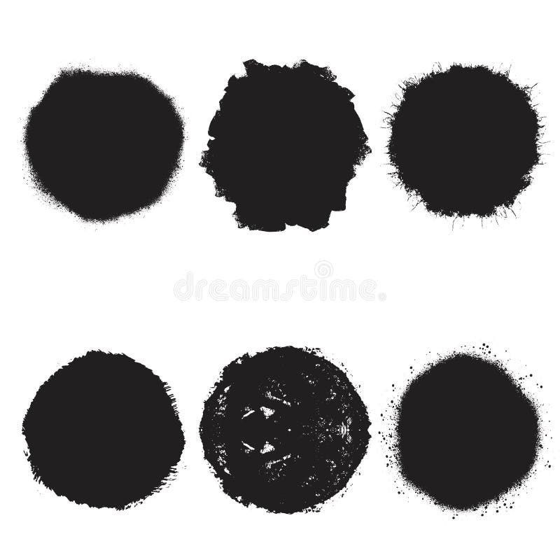Distressed Overlay Circle Mark Texture Design. Vector Stock Vector ...