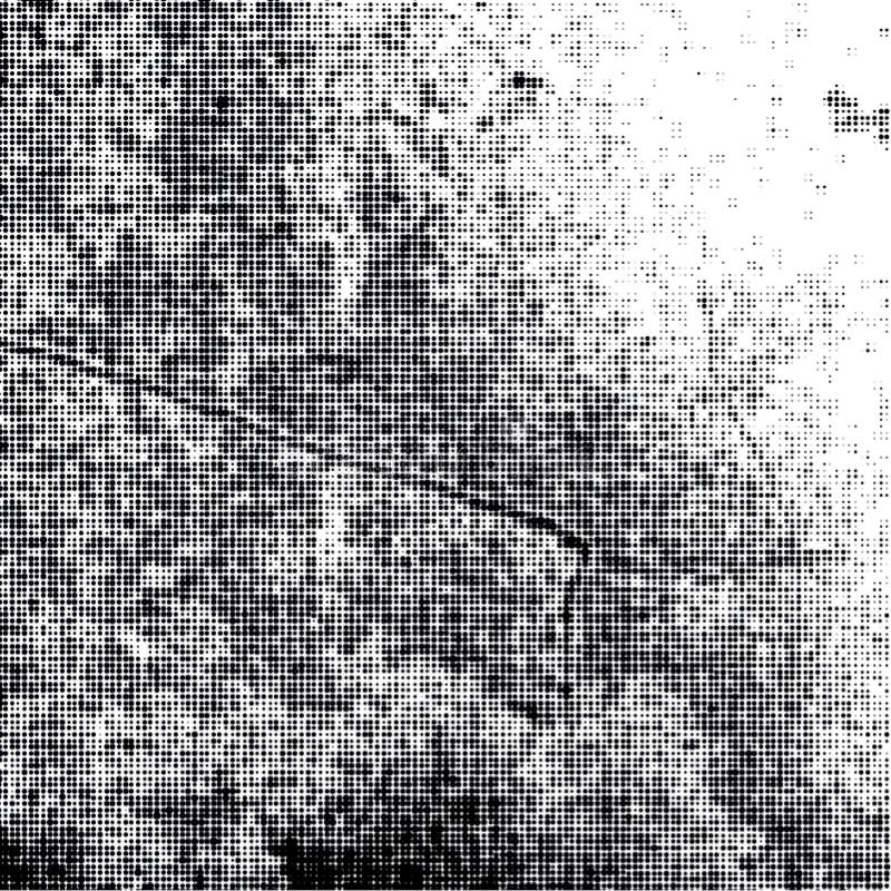 Distressed Overlay Grunge Halftone Background. Halftone Dots Vector ...