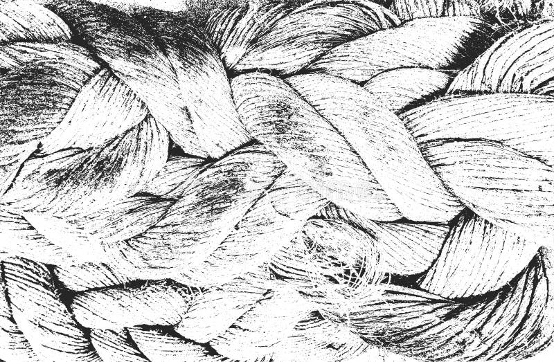 Distressed Overlay Texture of Twisted Rope. Grunge Background Stock ...