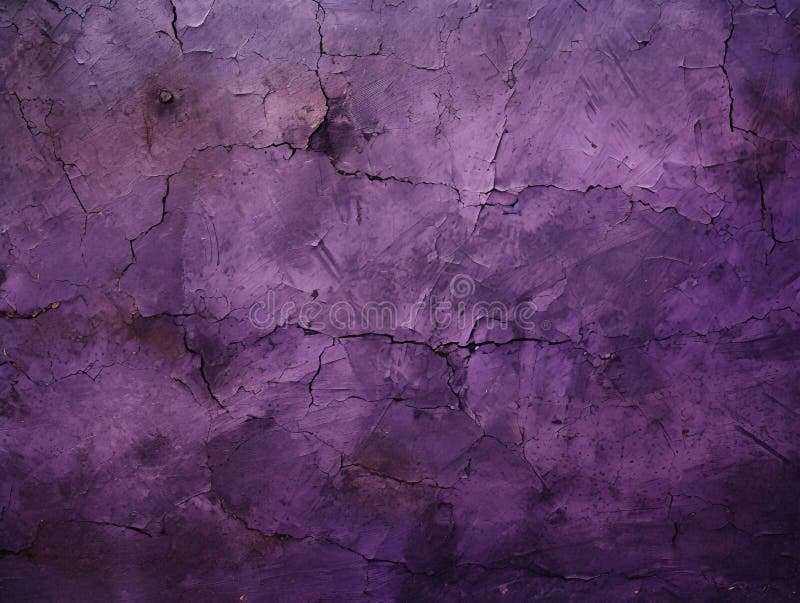 Distressed Purple Wall Featuring Peeling Paint and Cracks for a Rustic ...
