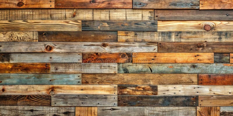 Rustic Charm: Distressed Reclaimed Wood Patterns - Generative AI Stock ...