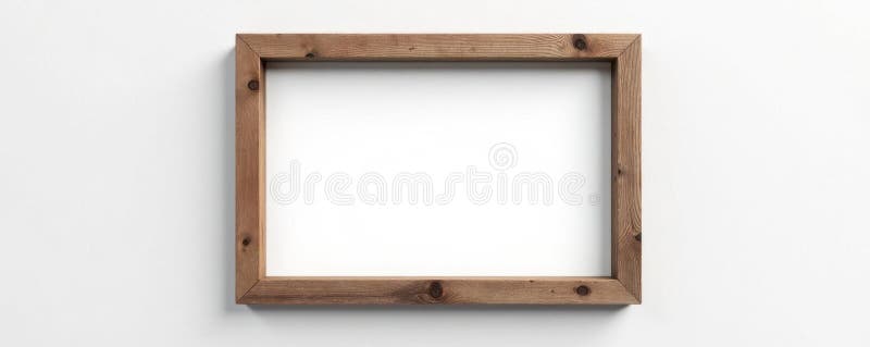 Distressed, Rectangular Wood Picture Frame, White Background , Isolated ...