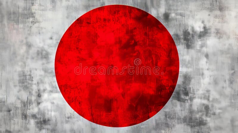 Distressed Red Circle on Gray Background Abstract Grunge Texture for ...