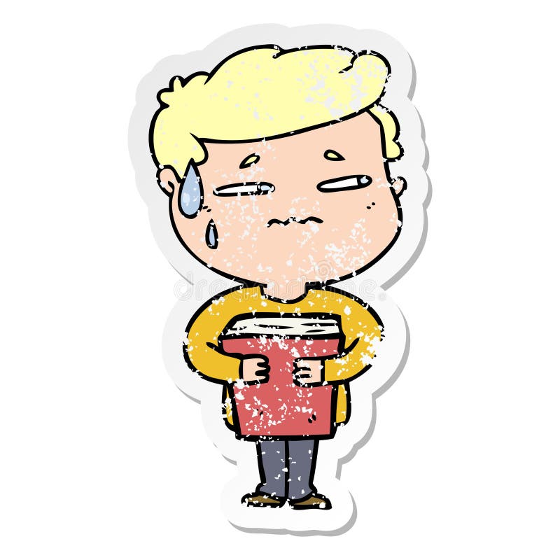 Worried Nervous Anxious Anxiety Man Male Boy Stressed Stress Cute ...