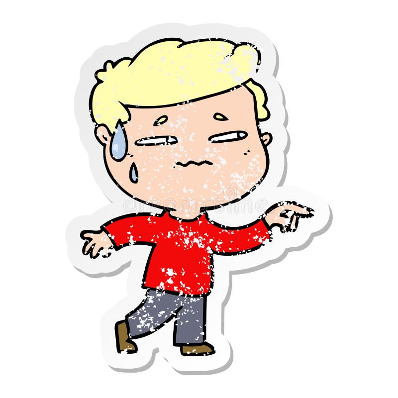 Worried Nervous Anxious Anxiety Man Male Boy Stressed Stress Cute ...