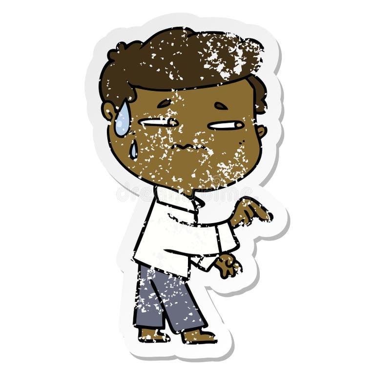 Worried Nervous Anxious Anxiety Man Male Boy Stressed Stress Cute ...