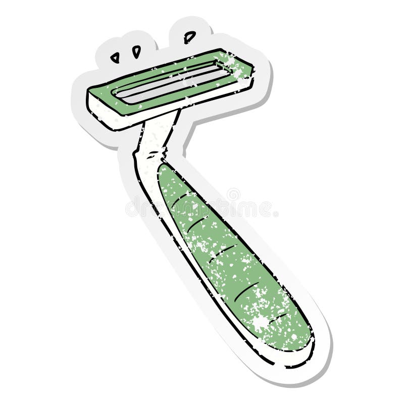 Disposable Razor Outline Icon Illustration on White Background Stock ...