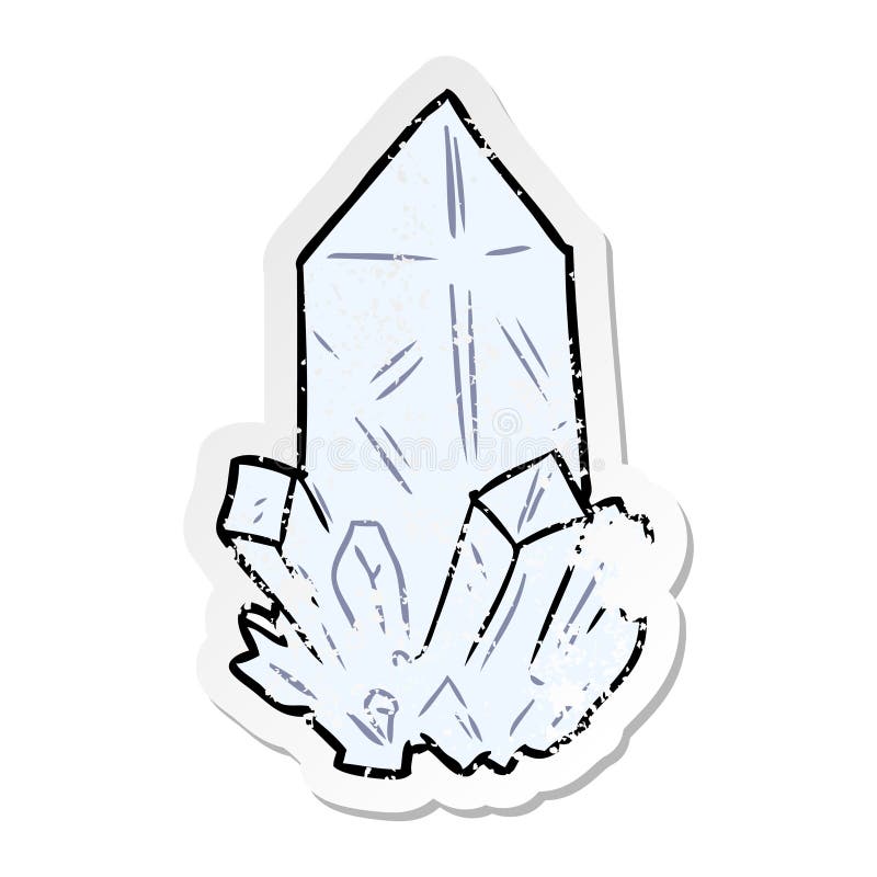 Quartz Or Crystal Cartoon Illustration Stock Vector - Illustration of ...