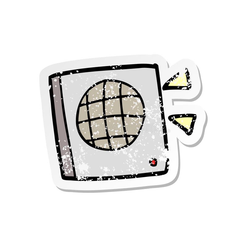 Cartoon Speaker with Suction and Water Bouncing from Sound Stock ...