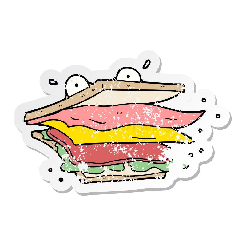 Cartoon Sandwich Stick Stock Illustrations – 470 Cartoon Sandwich Stick ...