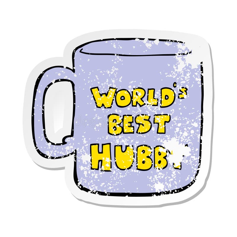 Sticker of a Worlds Best Mug Stock Vector - Illustration of sticker ...