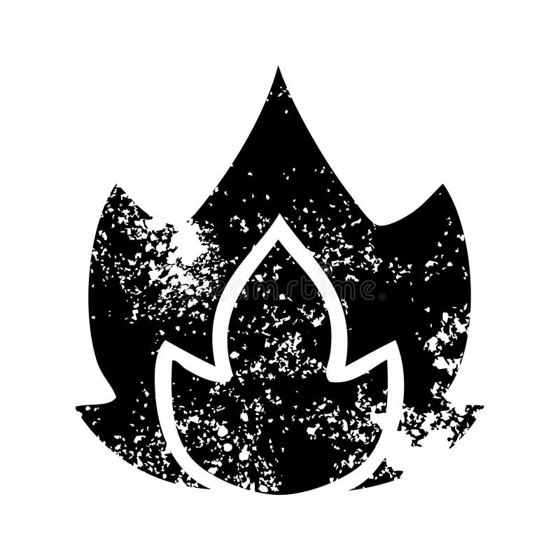 Distressed symbol fire stock vector. Illustration of worn - 149175573
