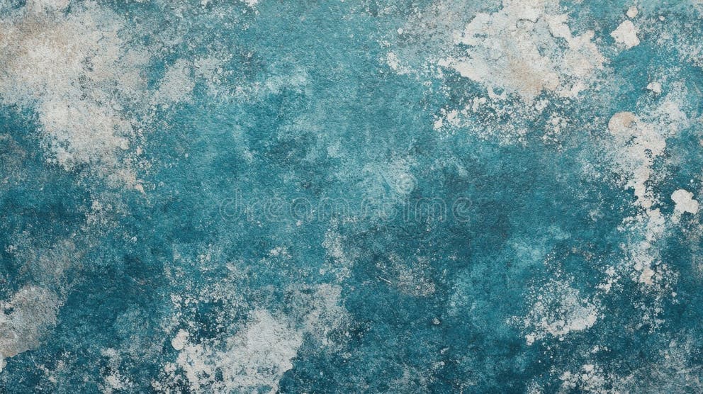 Distressed Teal Texture Aged Surface with White Streaks and Mottled Pattern, Ideal for ...