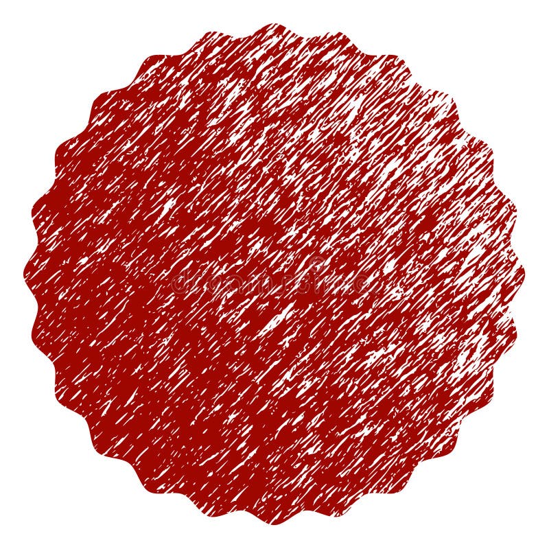 Distressed Textured Certificate Rosette Round Frame Stock Illustrations ...