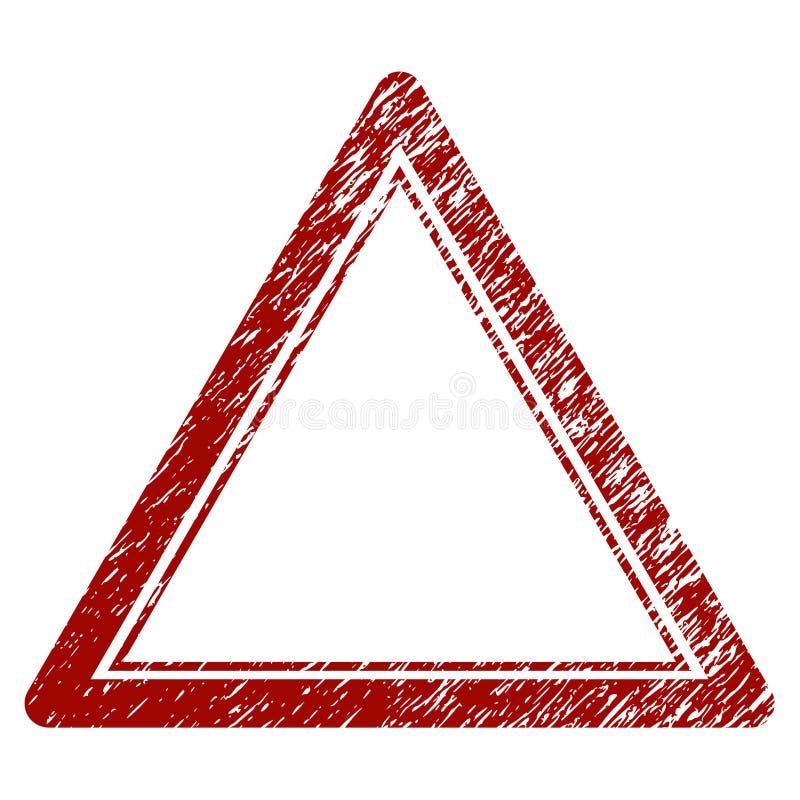 Distressed Textured Double Triangle Frame Stock Vector - Illustration ...