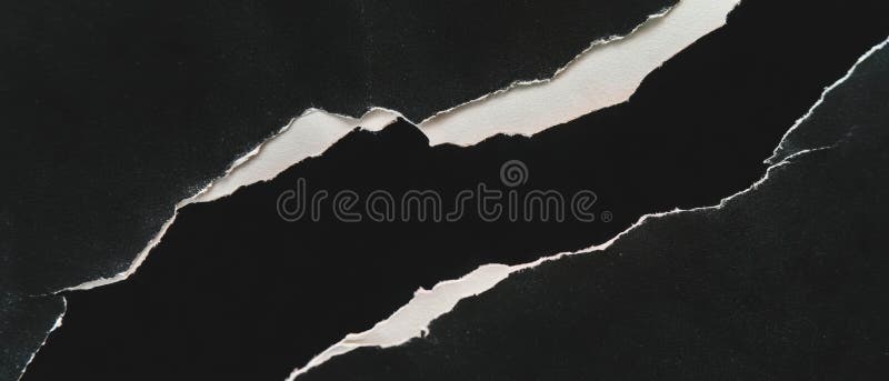 Distressed Torn Edges Paper Texture with Black Background Creating a ...