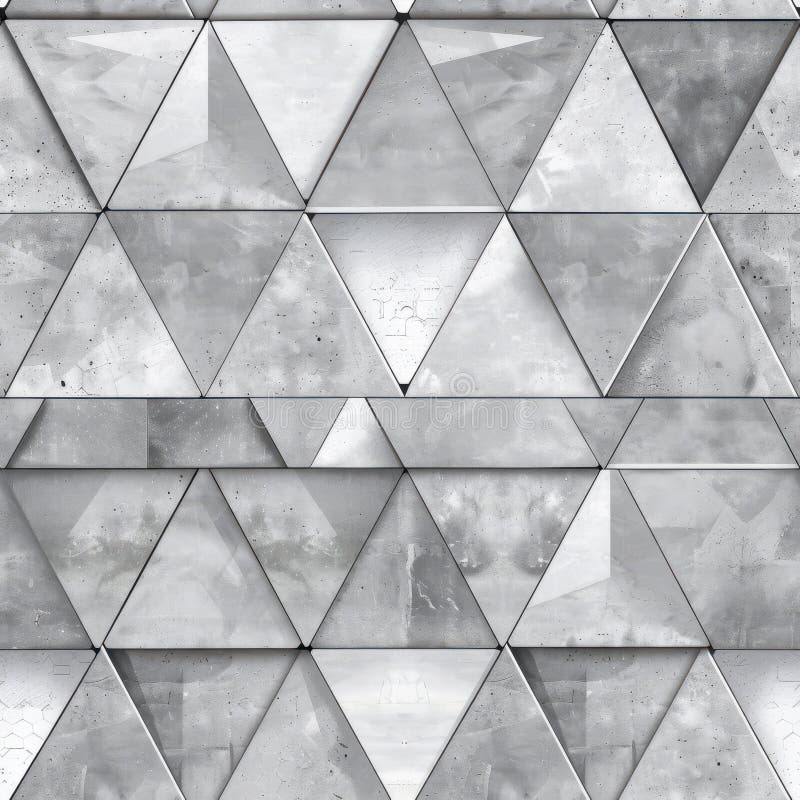 Distressed Triangles: Vintage Grayscale Pattern with Textured Elements ...