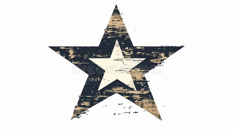 Distressed Vector Illustration of Star Symbol Texture Stock ...