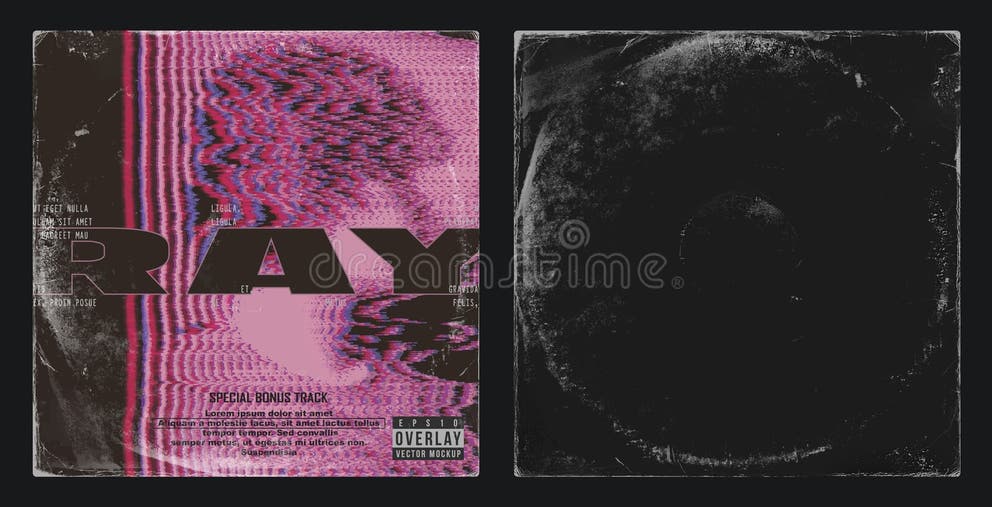 Distressed Vinyl Texture Overlay for Cover Art Design Stock Vector ...