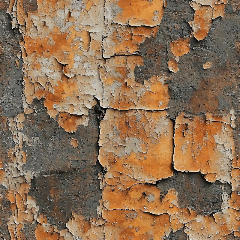 Distressed Wall Texture Rustic Orange and Gray. AI Generated Stock ...