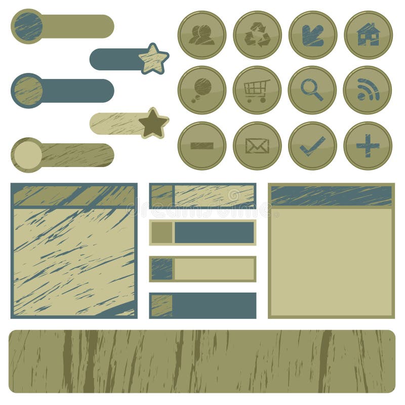 Distressed web elements editorial photo. Illustration of header - 5677046